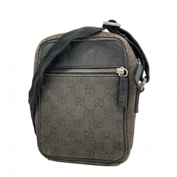 Gucci | Bags | Gucci Shoulder Bag 1680 Denim Black Womens | Poshmark